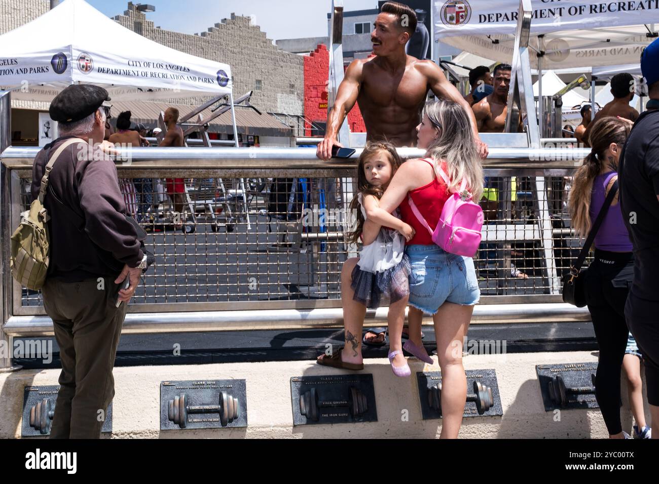 Los Angeles, USA. 4th Jul, 2024. Venice Beach Boardwalk Mr. & Ms ...