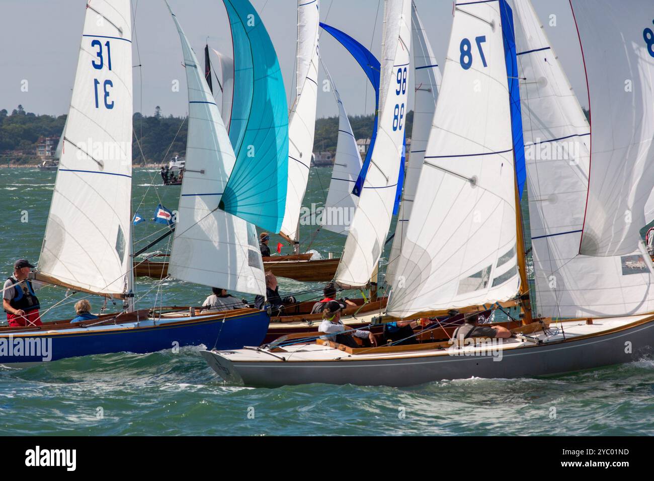 XOD - X One Design Class yachts racing in Cowes Week 2022 Stock Photo ...