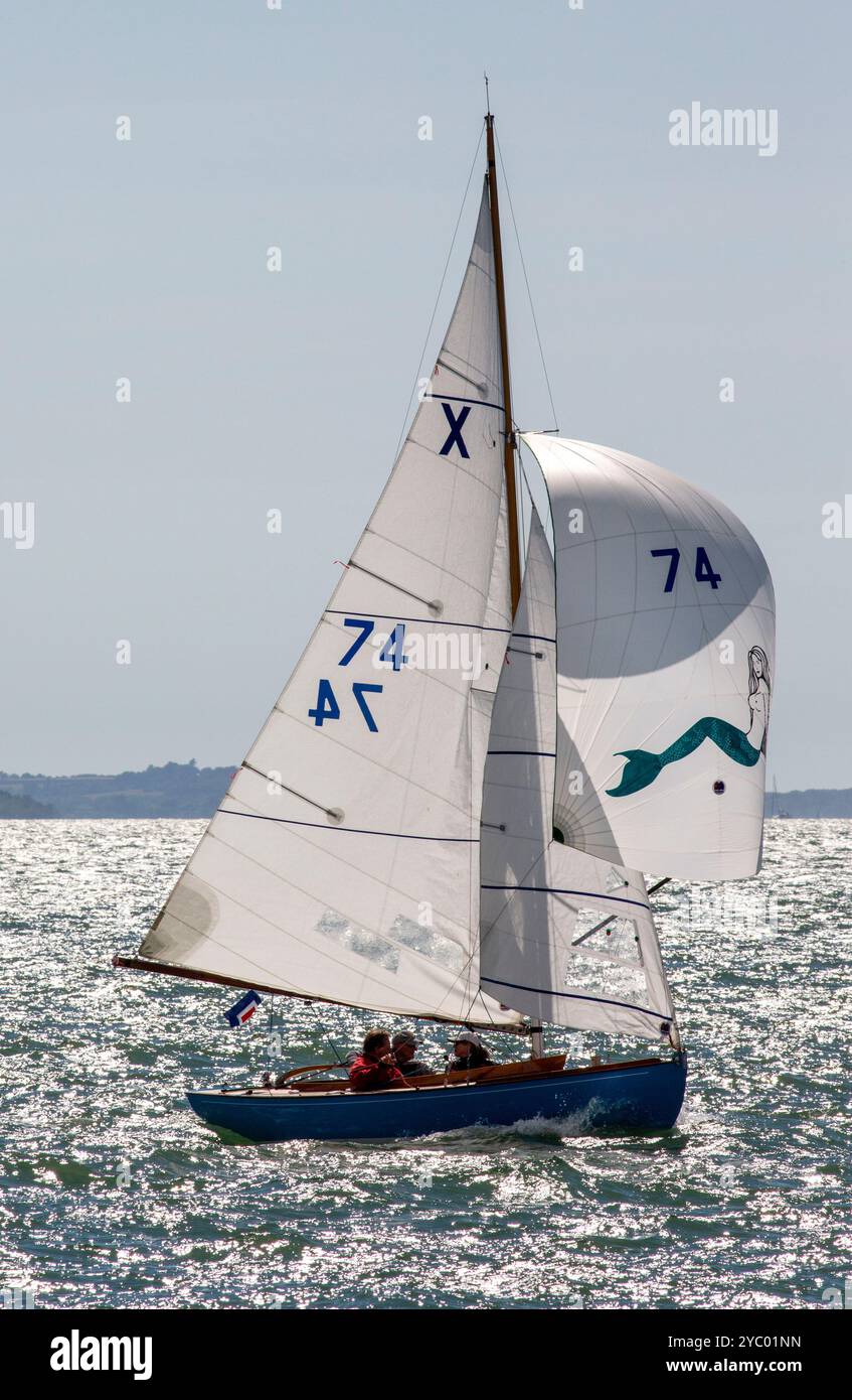 XOD - X One Design Class yachts racing in Cowes Week 2022 Stock Photo ...
