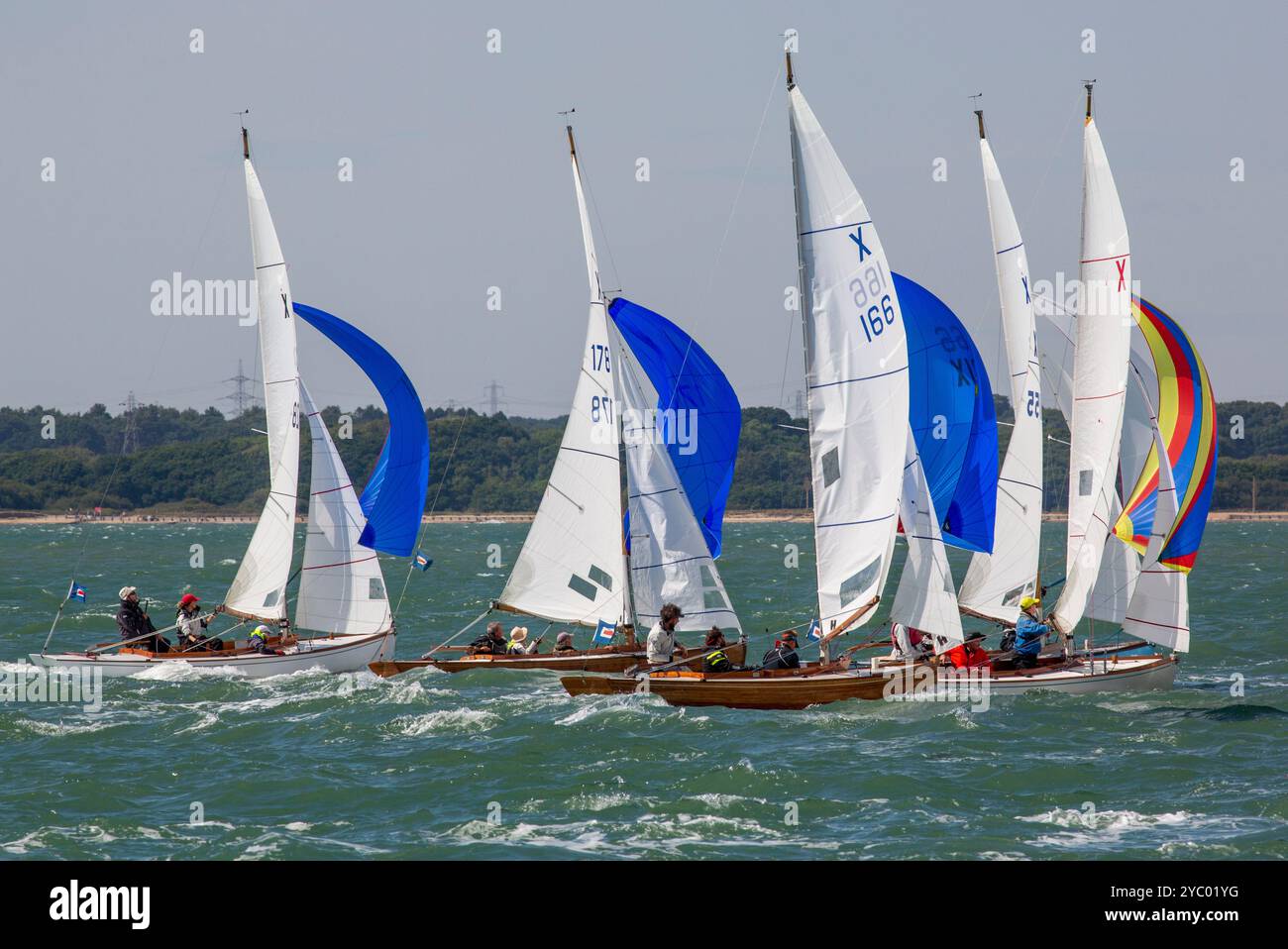 XOD - X One Design Class yachts racing in Cowes Week 2022 Stock Photo ...