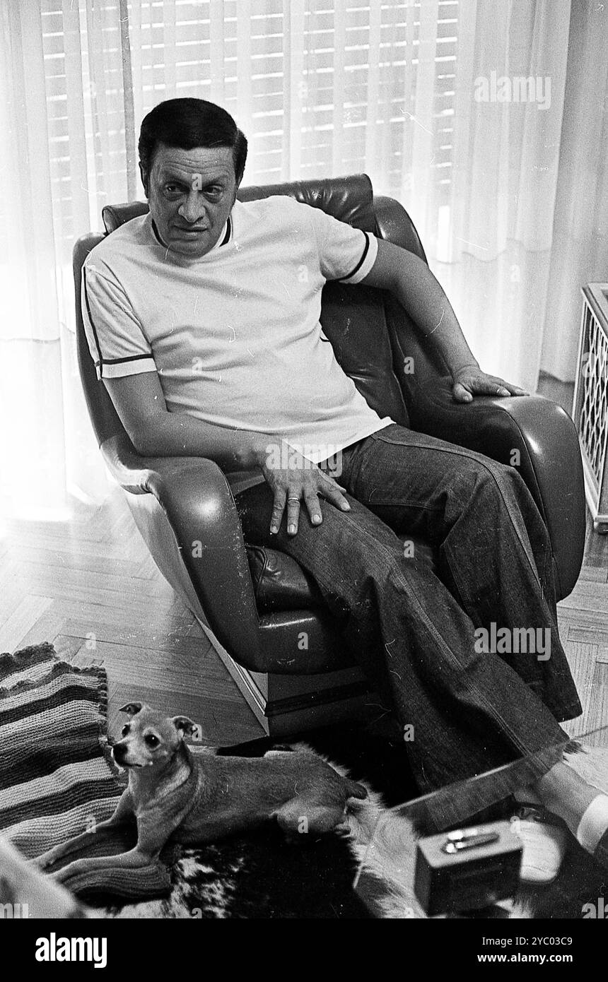 Argentine comedian Alfredo Barbieri during an interview in Buenos Aires ...