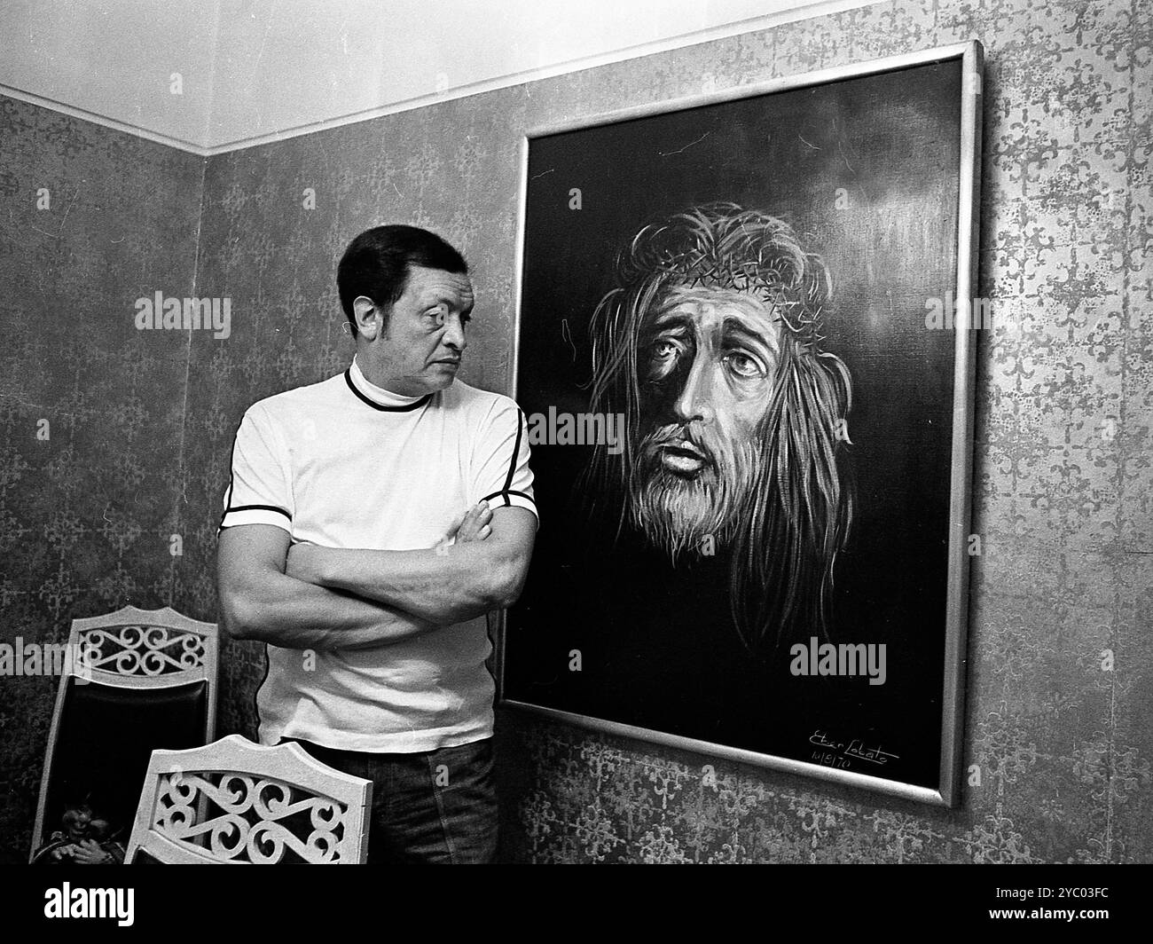 Argentine comedian Alfredo Barbieri during an interview in Buenos Aires ...