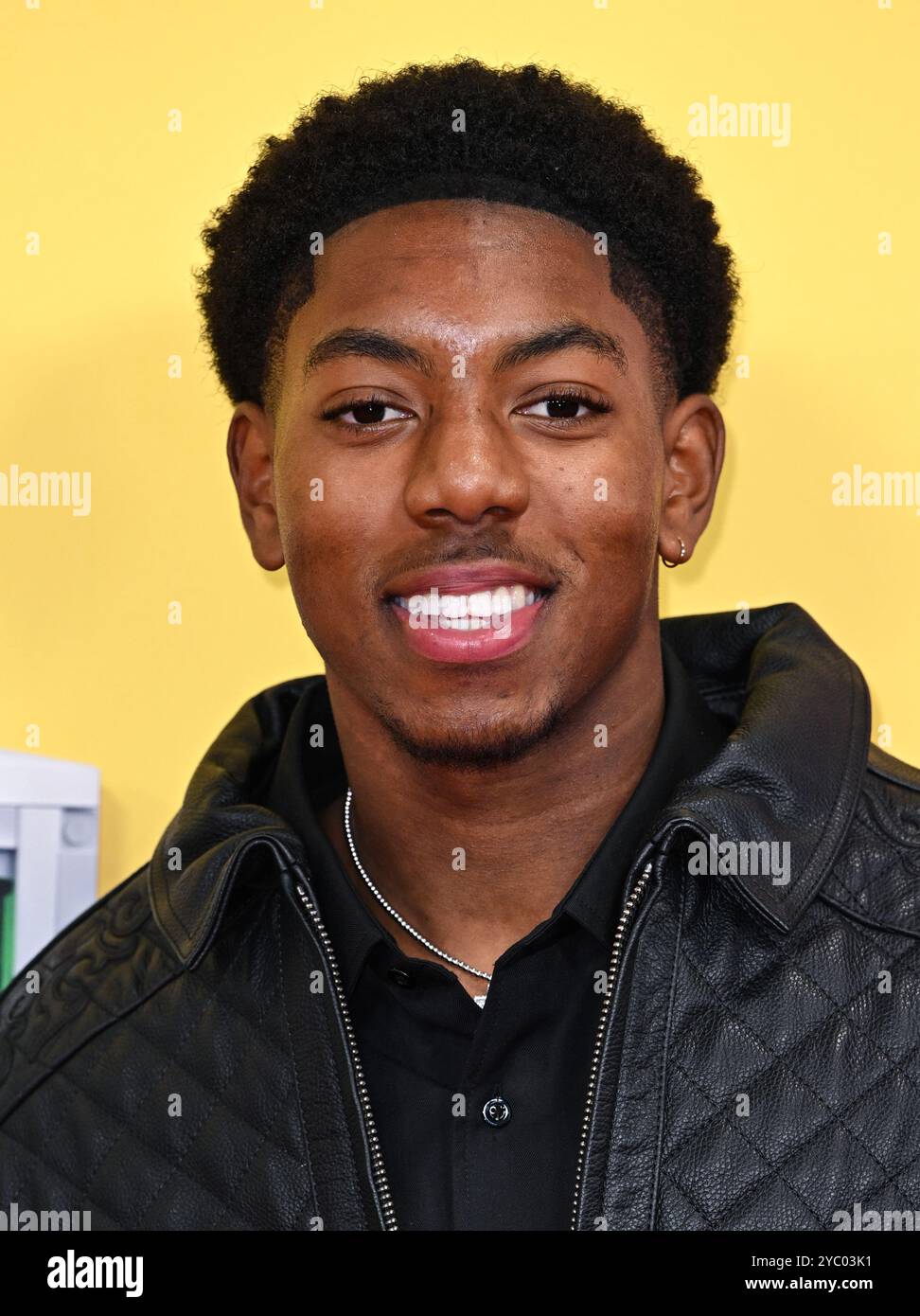 London, UK. October 20th, 2024. Myles Lewis-Skelly arriving at the BFI ...