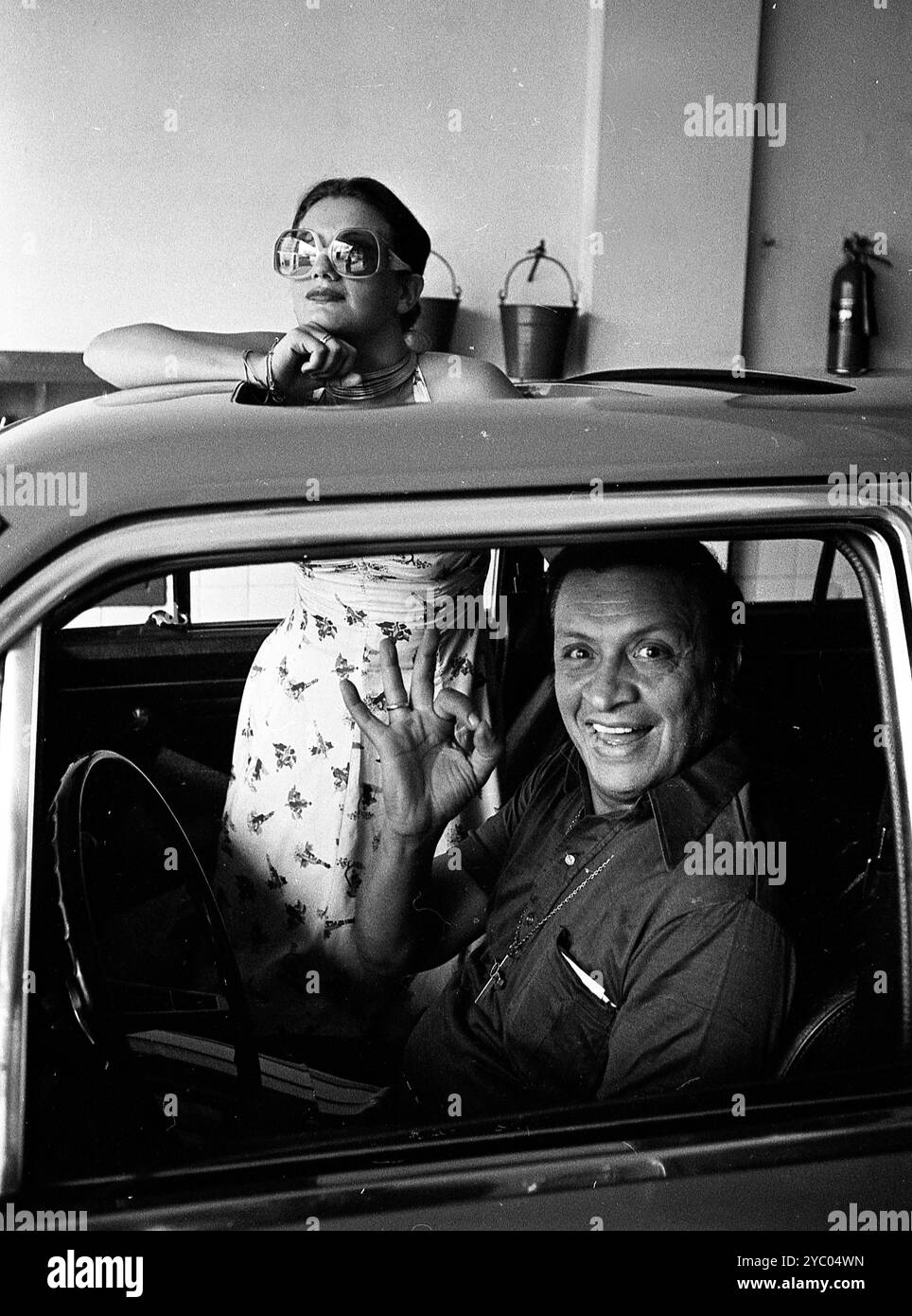 Argentine comedian Alfredo Barbieri and his daughter Carmen Barbieri ...