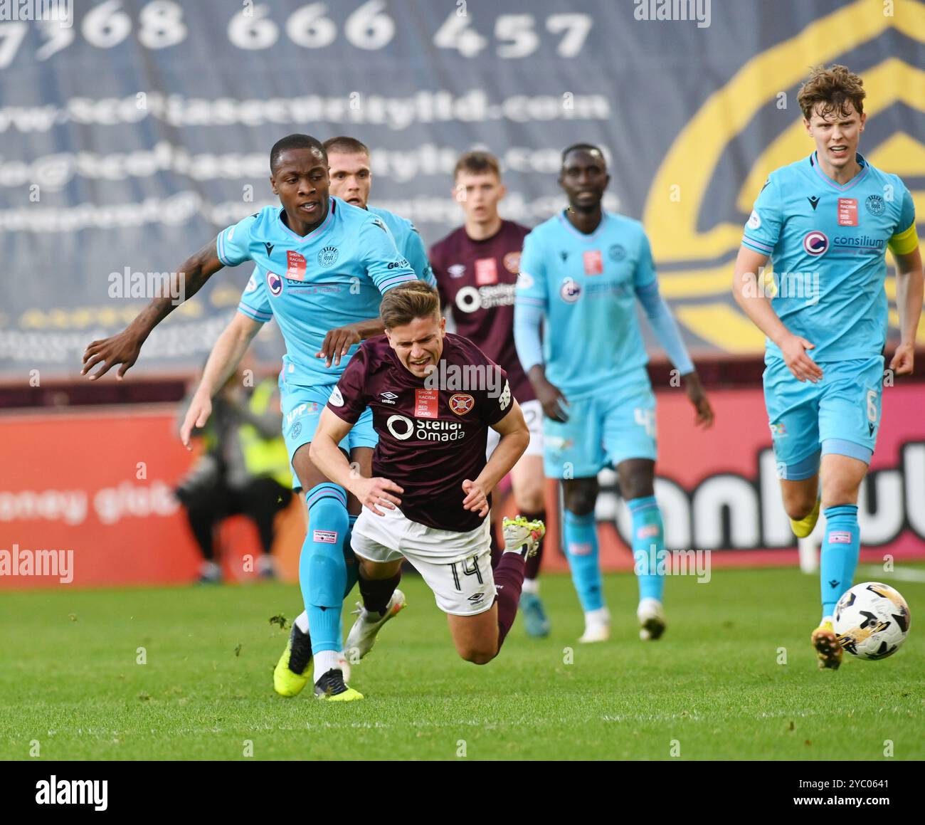 Tynecastle Park Edinburgh Scotland UK 19th Oct 24 William Hill ...
