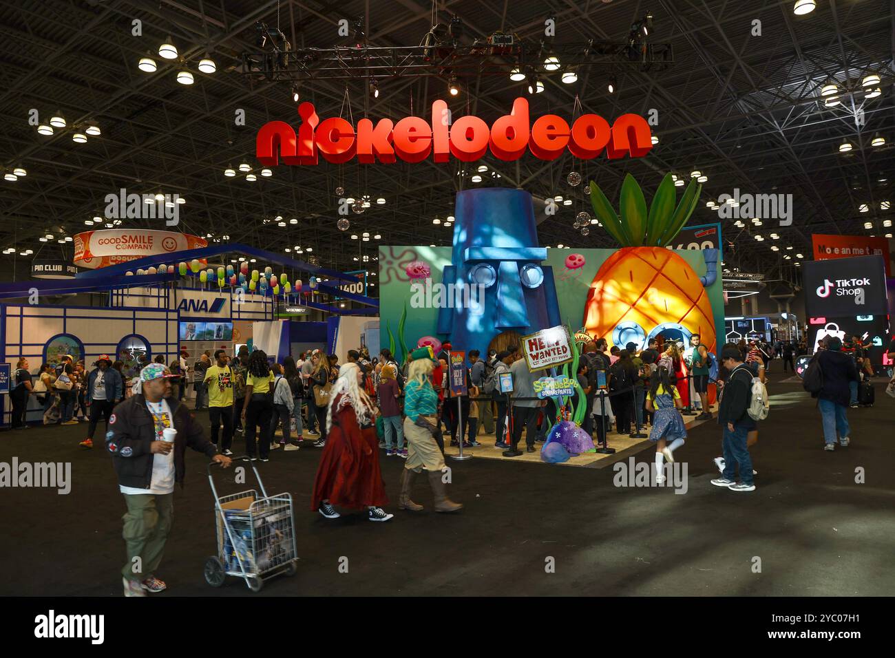 New York City, United States. 20th Oct, 2024. People check out the New ...