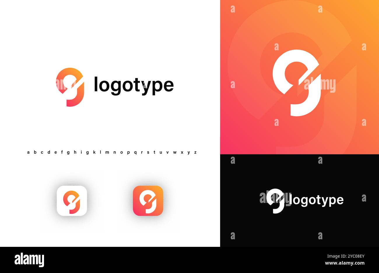 Sporty futuristic angular logo. Sharp geometric dynamic edges letter g ...