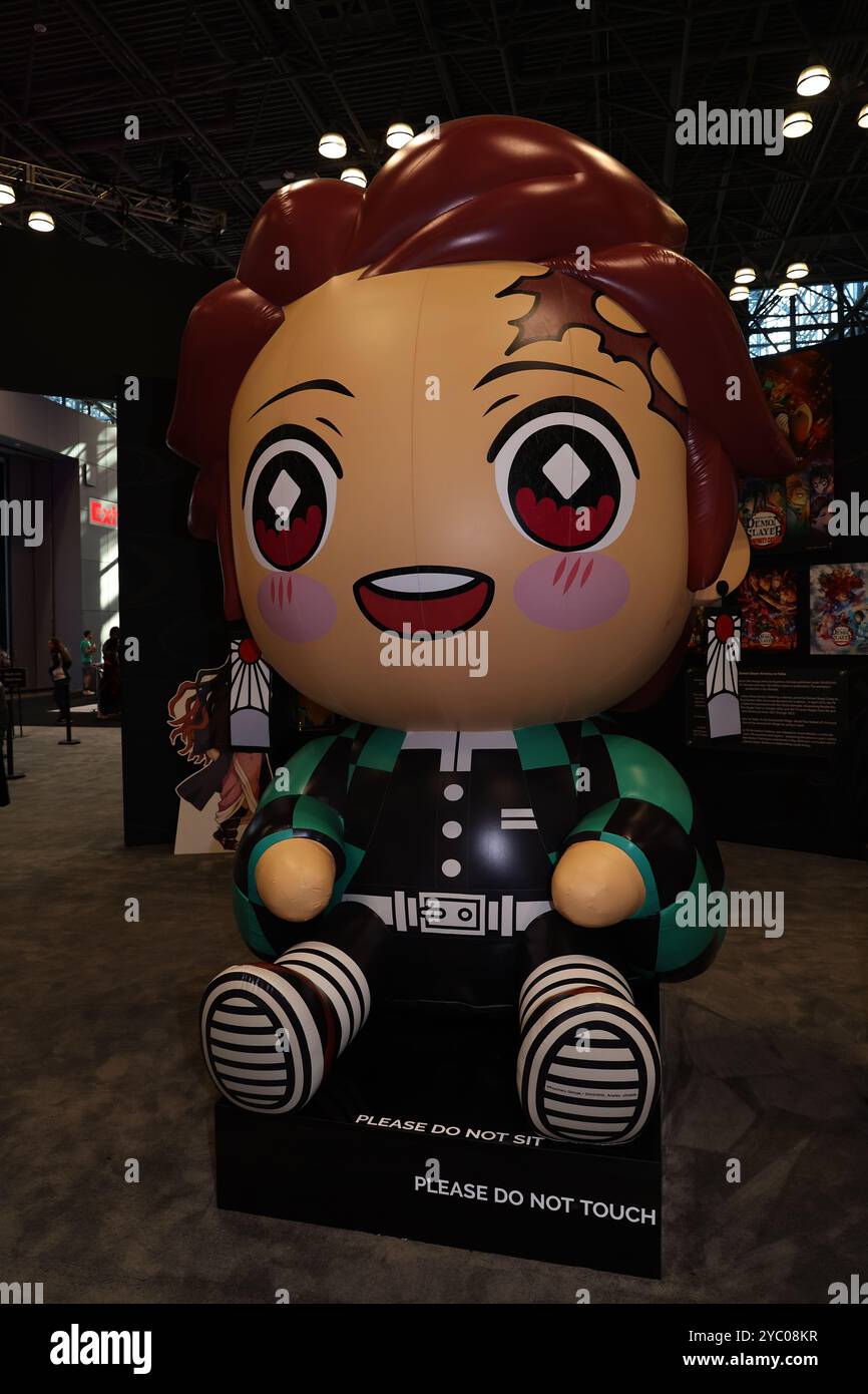 New York City, United States. 20th Oct, 2024. People check out the New ...