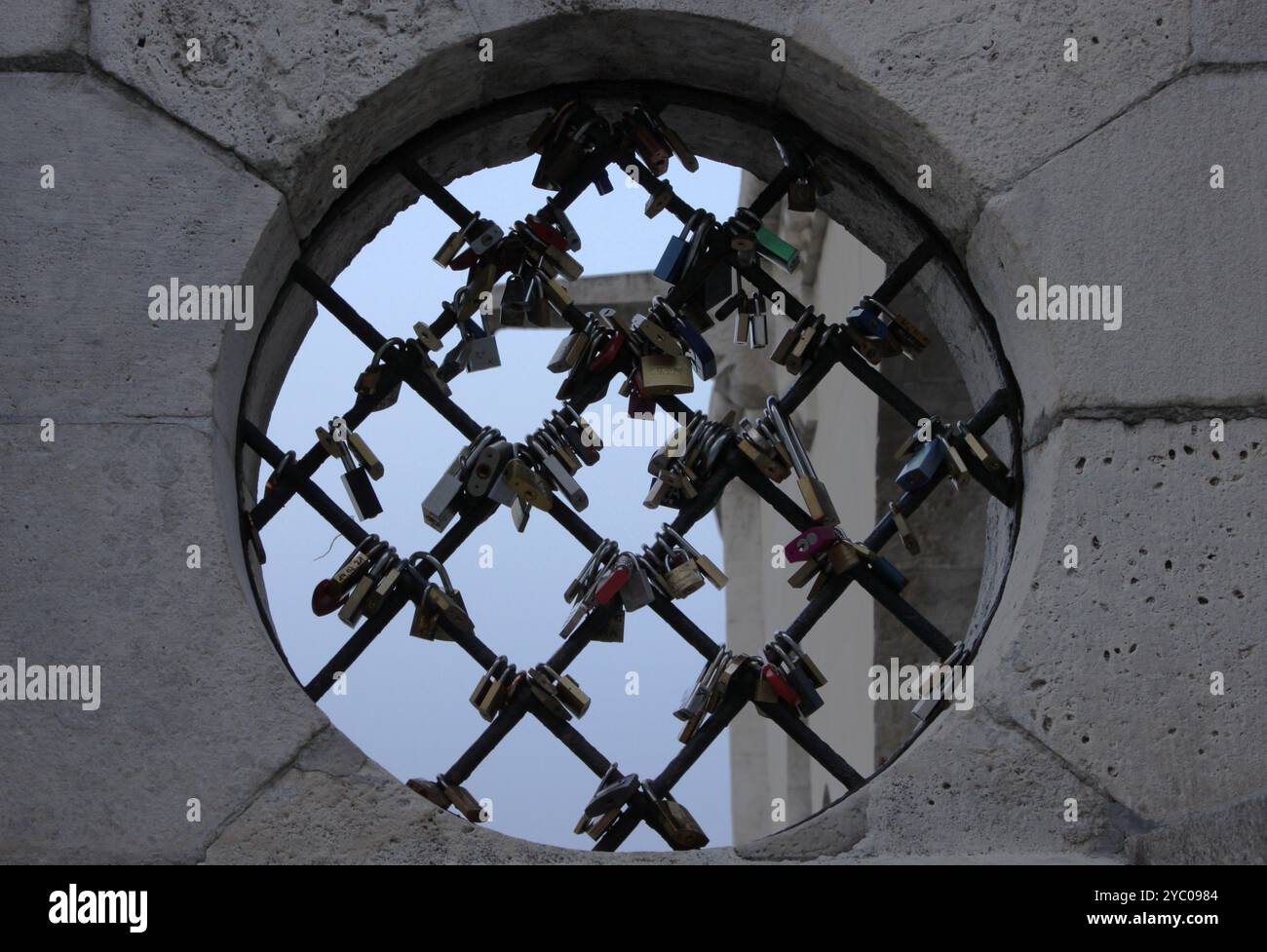 Love locks hang in hi-res stock photography and images - Alamy