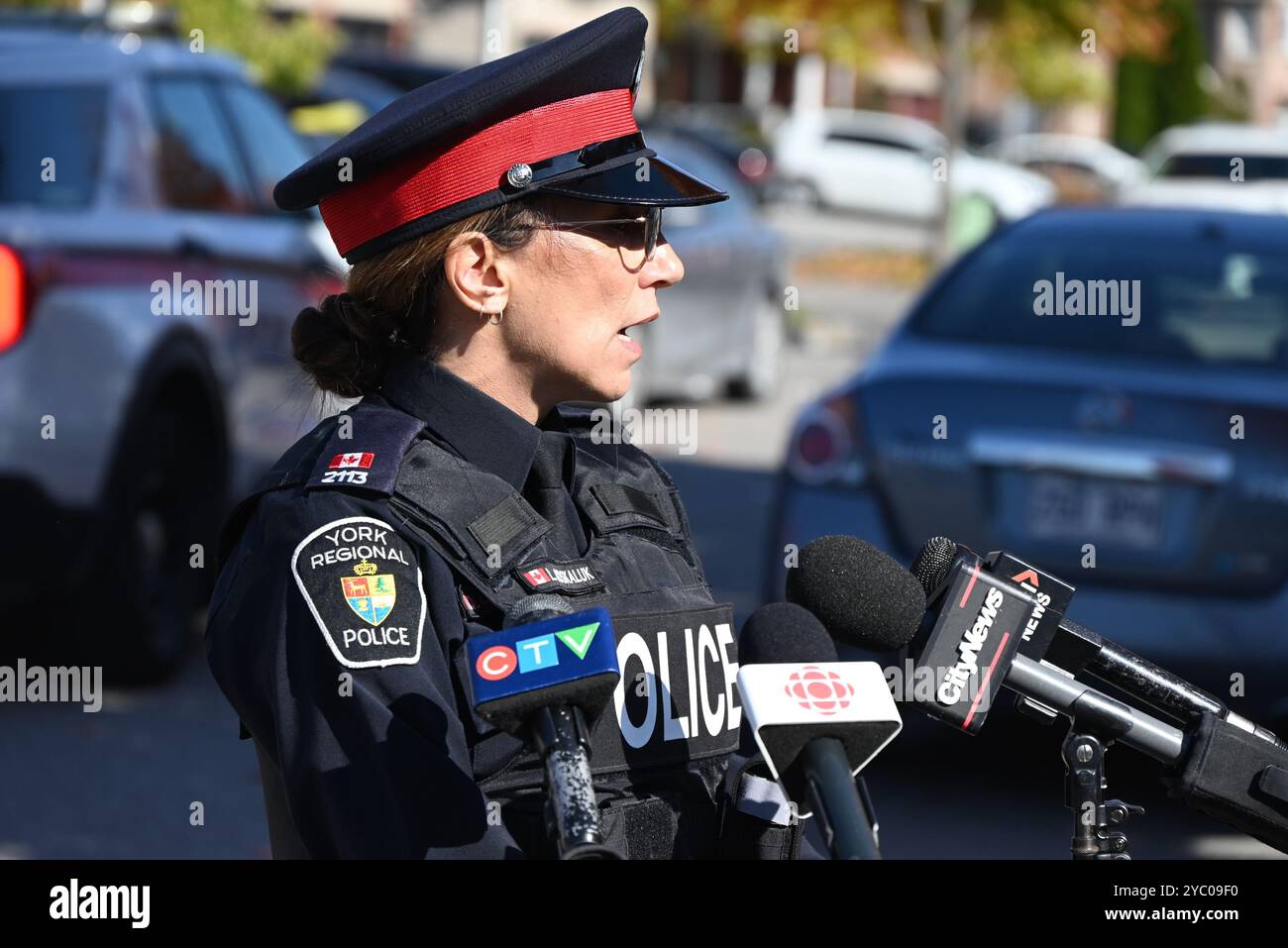 Markham, Canada. 20th Oct, 2024. Constable Lisa Moskaluk answered ...