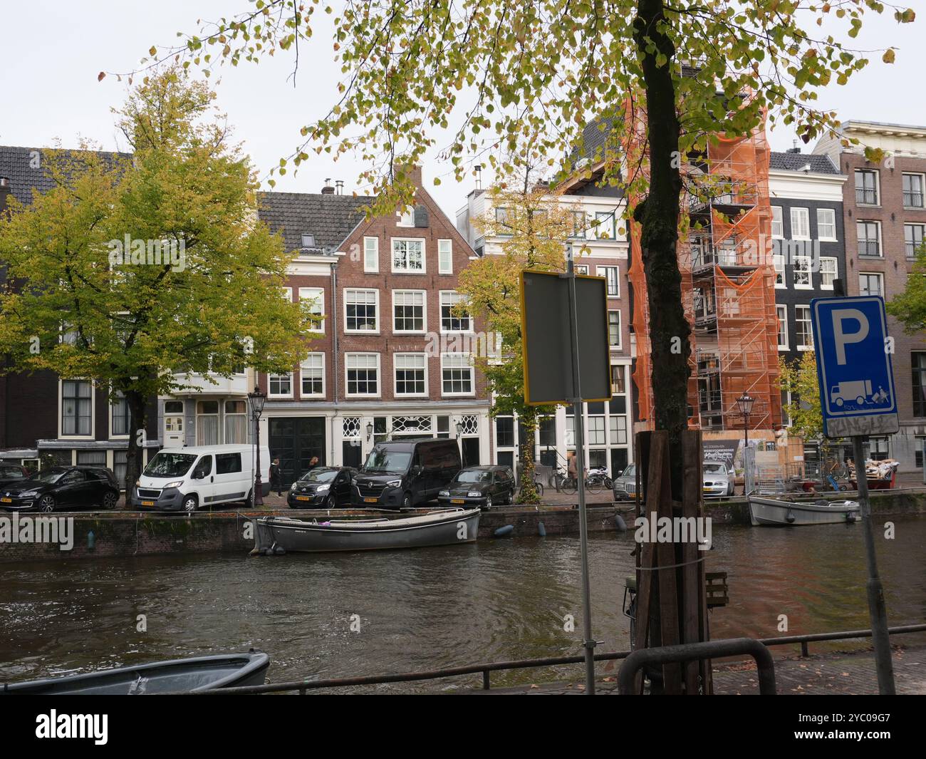 Amsterdam, North Holland, The Netherlands, October 2th, 2024: Canal ...