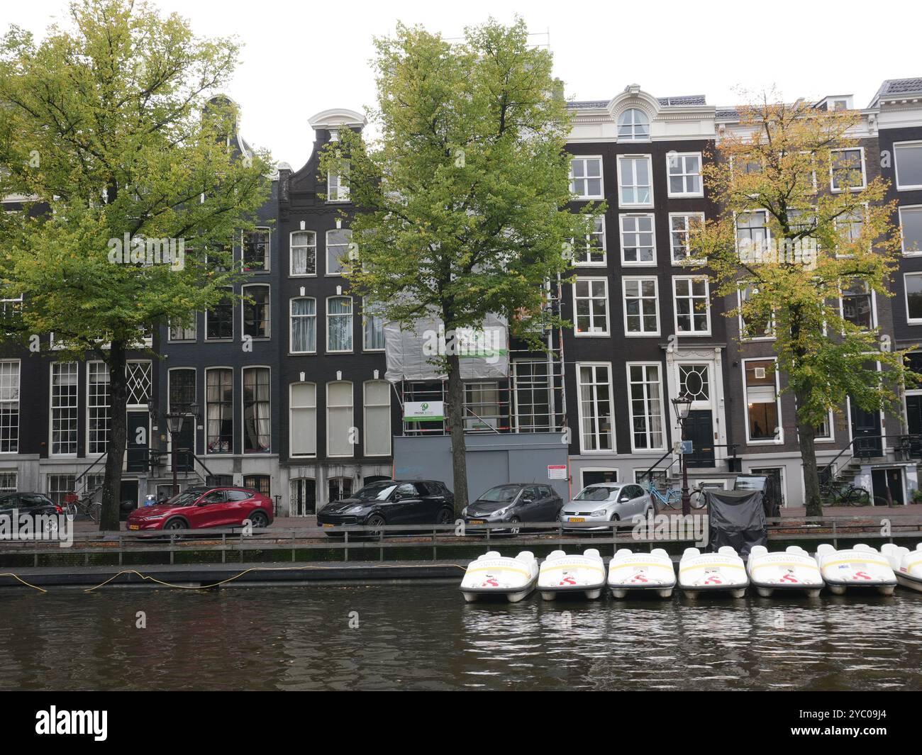 Amsterdam, North Holland, The Netherlands, October 2th, 2024: Canal ...