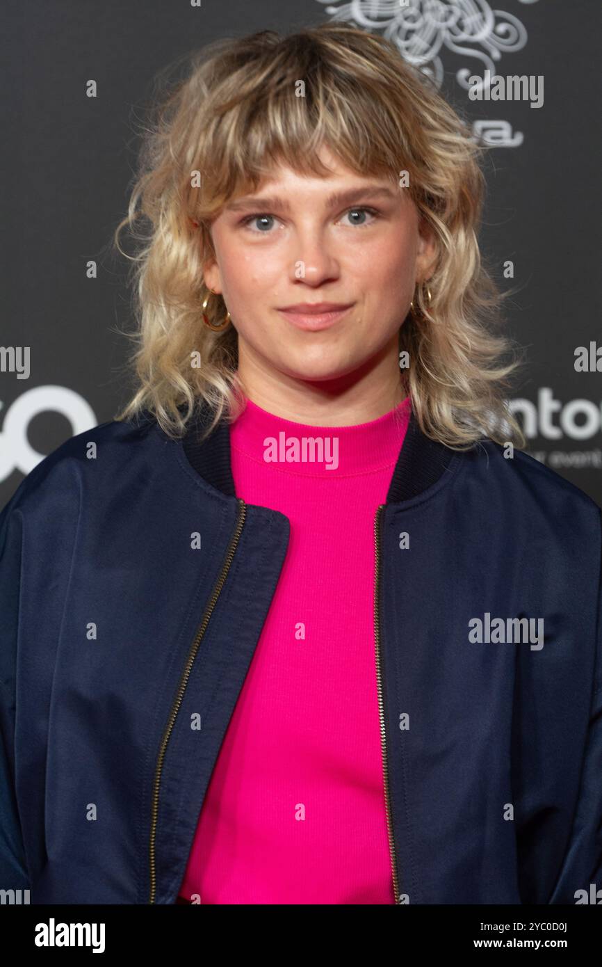 Sinje Irslinger, a German actress, is seen on the red carpet of the ...