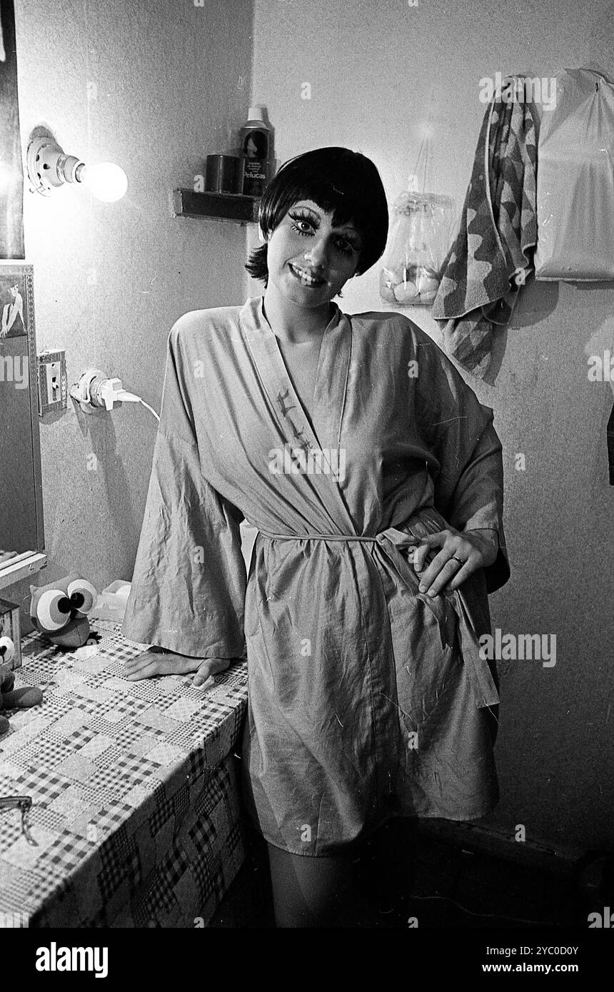 Argentine comedian Carmen Barbieri during a press interview, Buenos ...