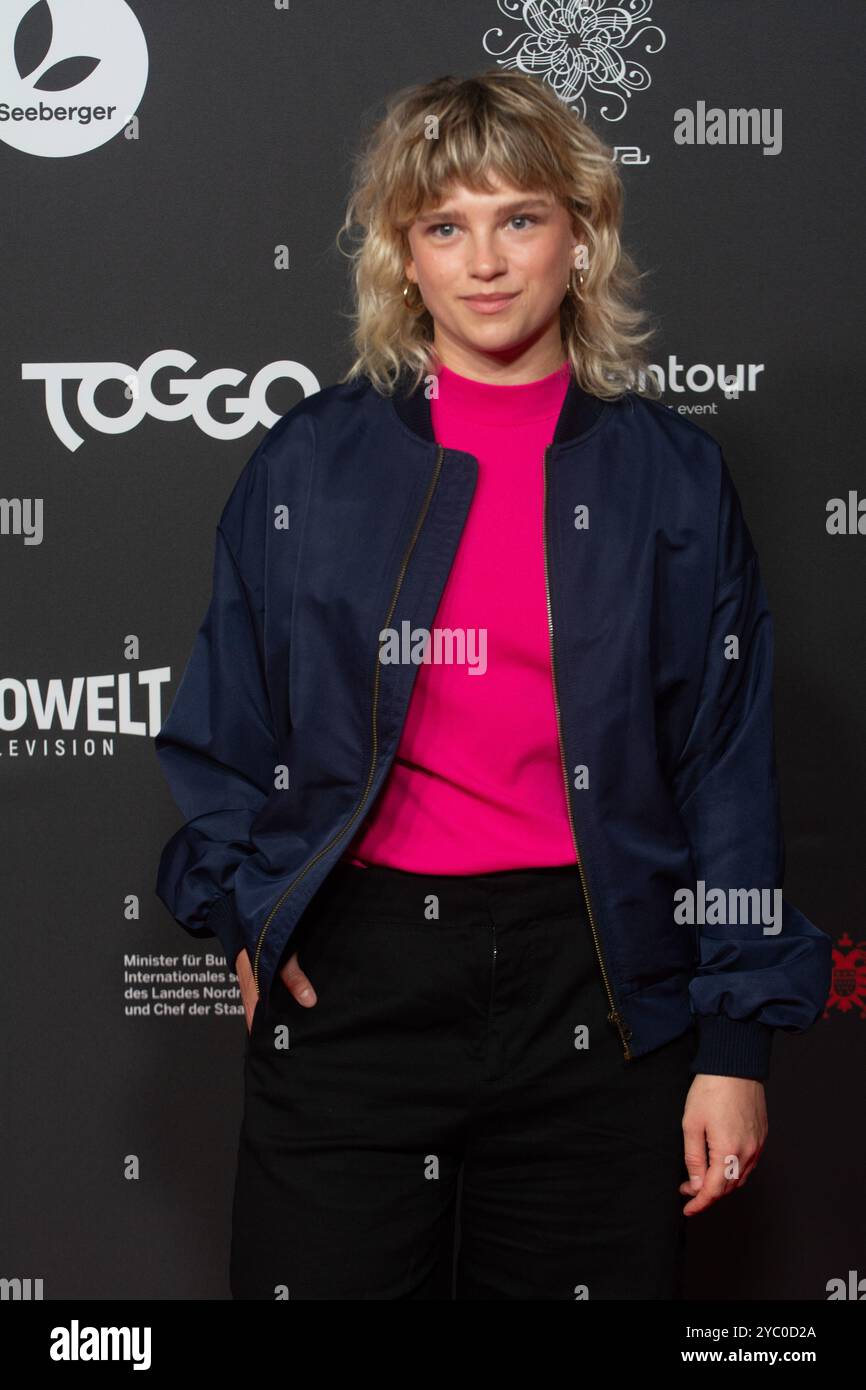 Sinje Irslinger, a German actress, is seen on the red carpet of the ...