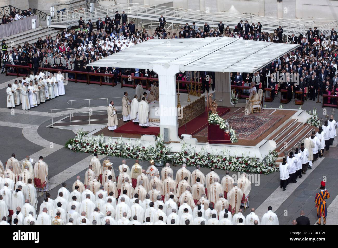 Vatican City, Vatican, 20 October 2024. Pope Francis presides over a ...
