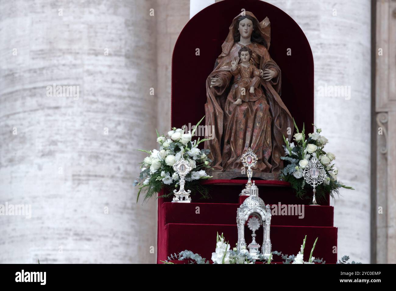 Vatican City, Vatican, 20 October 2024. Pope Francis presides over a ...