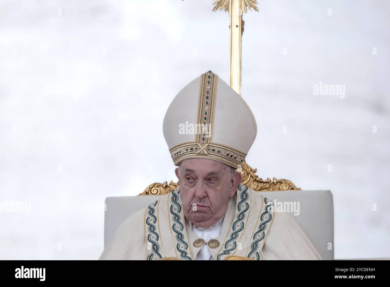 Vatican City, Vatican, 20 October 2024. Pope Francis presides over a ...