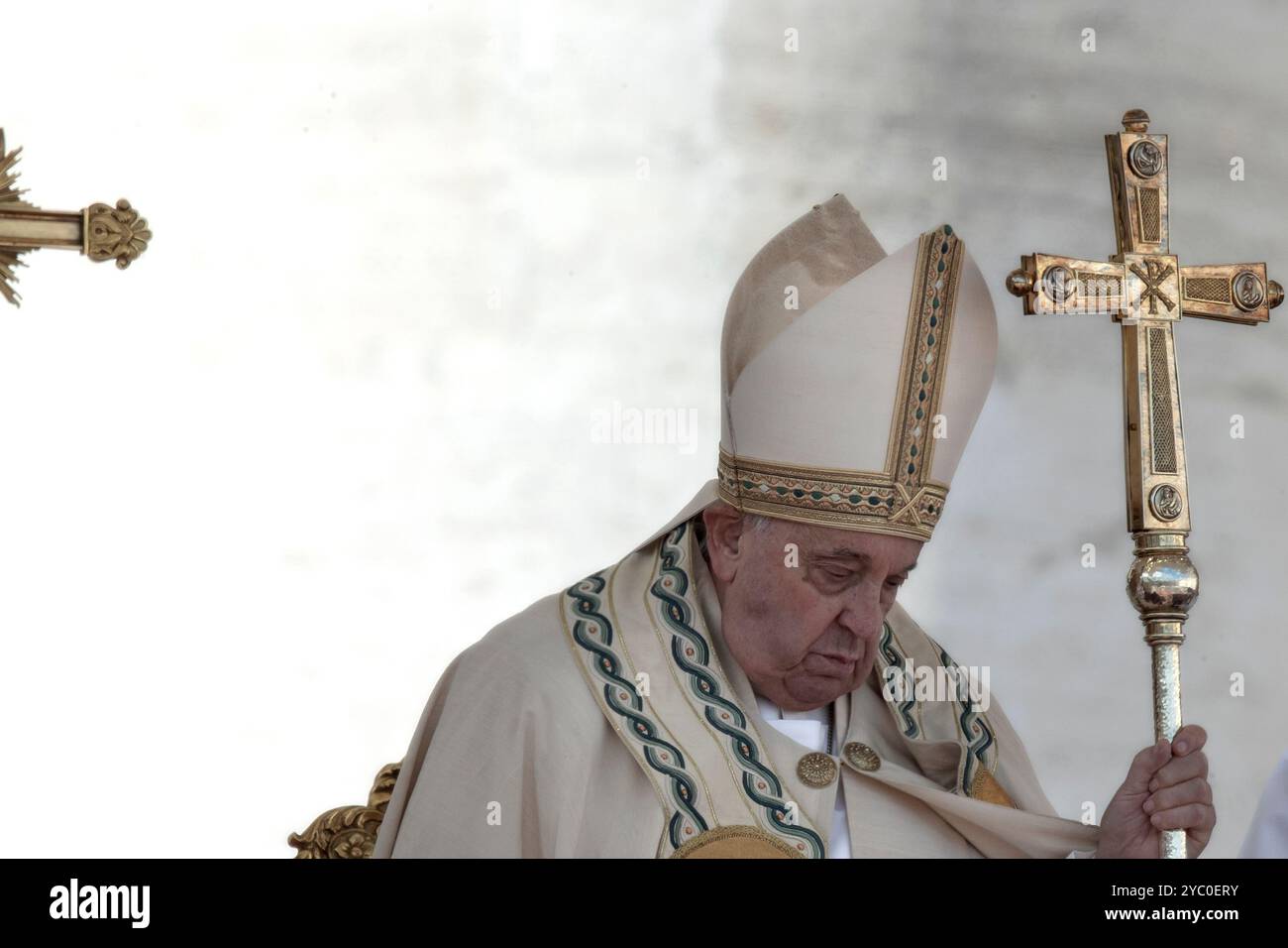 Vatican City, Vatican, 20 October 2024. Pope Francis presides over a ...