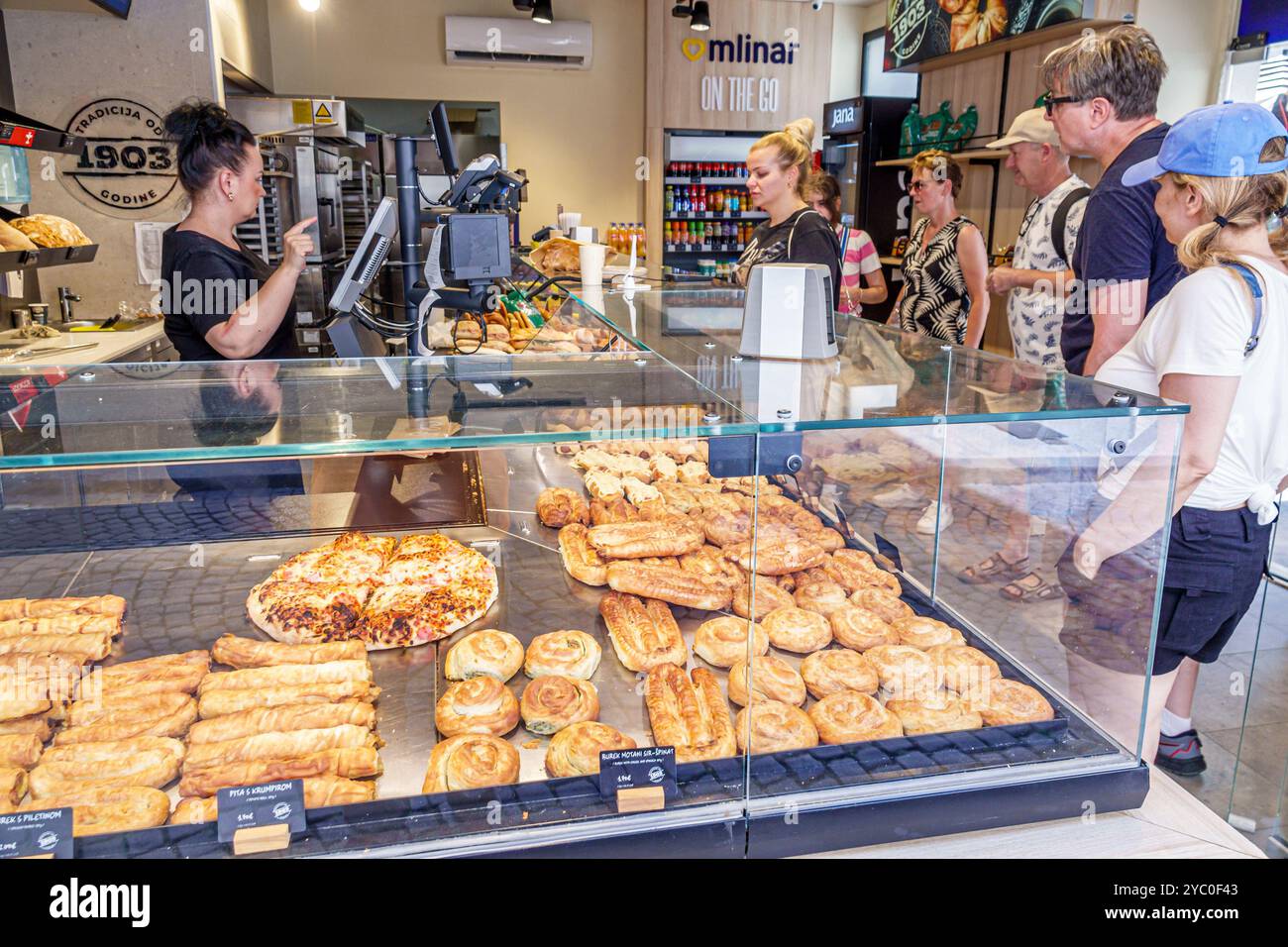 Split Croatia,Old Town,Ulica kralja Tomislava street,Mlinar bakery ...