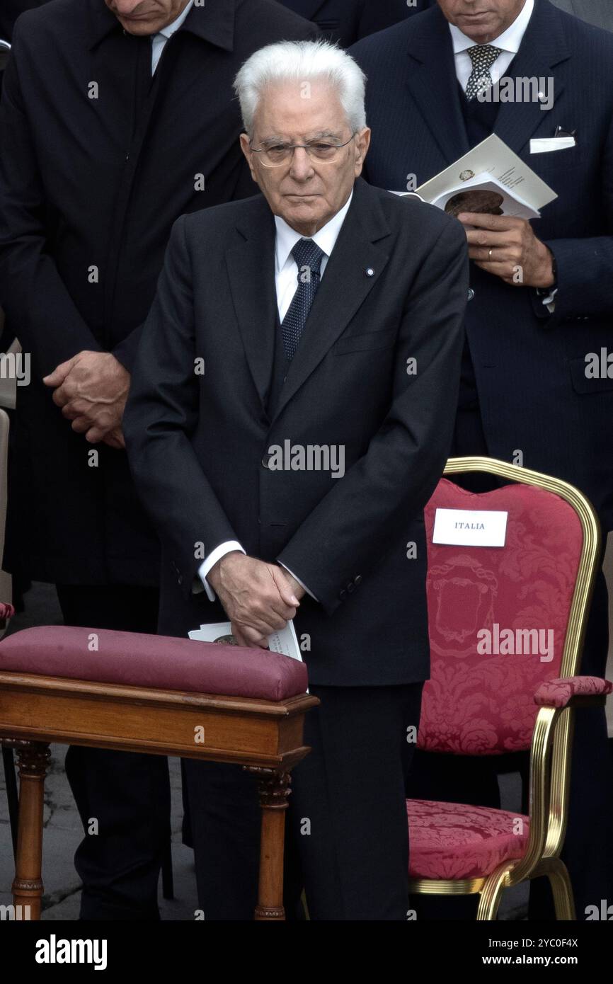 Vatican Vity, Vatican, 20 October 2024. Italian President Sergio ...