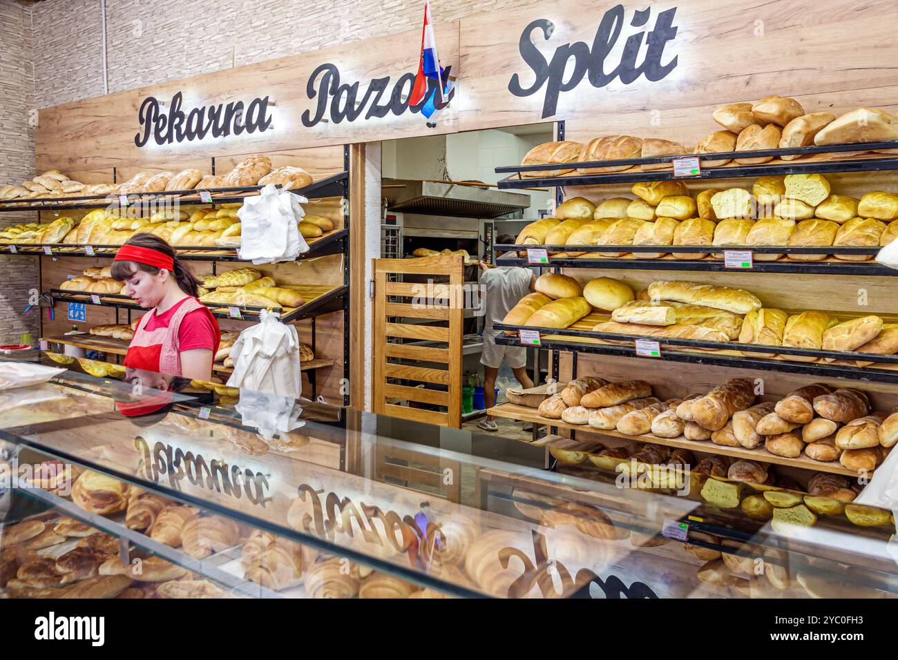 Split Croatia,Old Town,Ulica Stari pazar street,Pekarna Pazar bakery ...