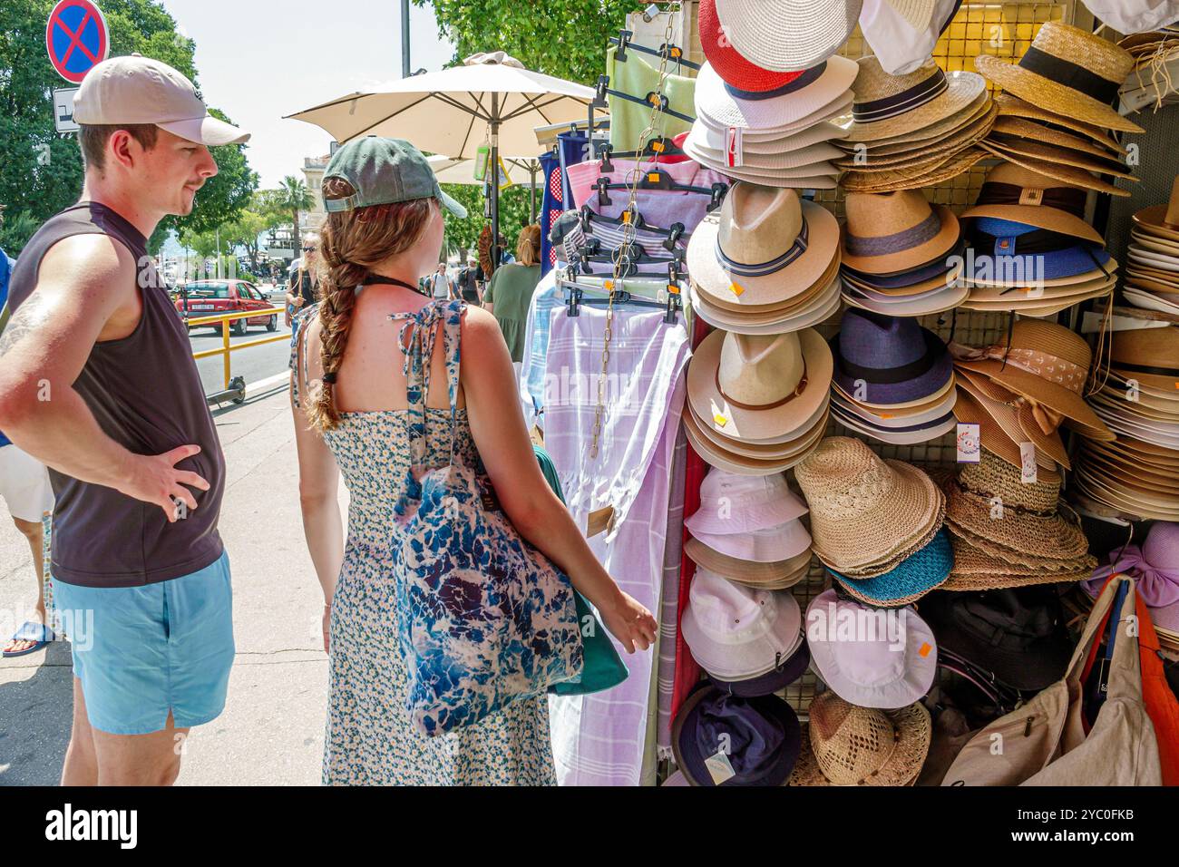 Hats fedoras stacked hi-res stock photography and images - Alamy