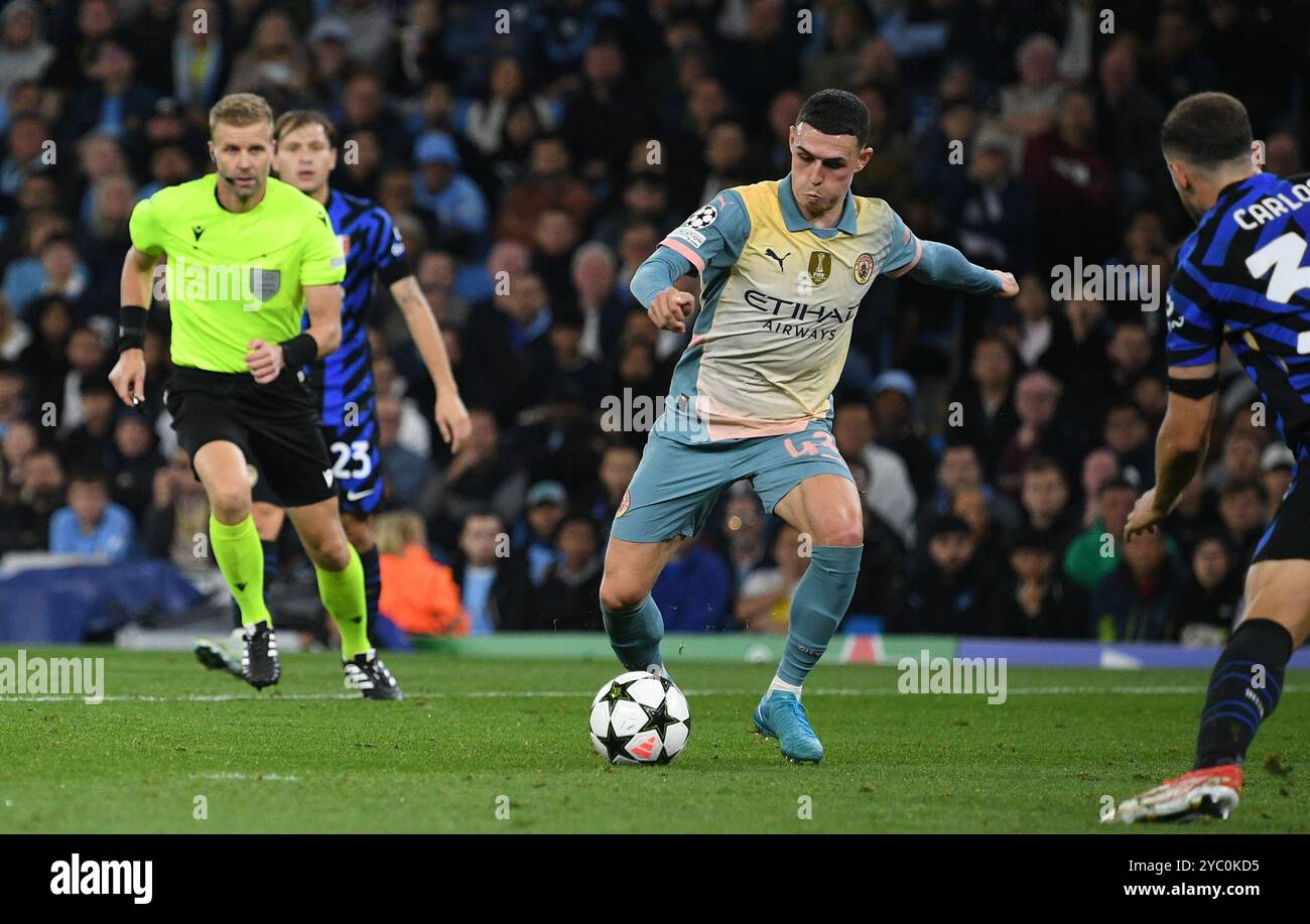 Phil Foden in action during the UEFA 2024 Champions League group match ...