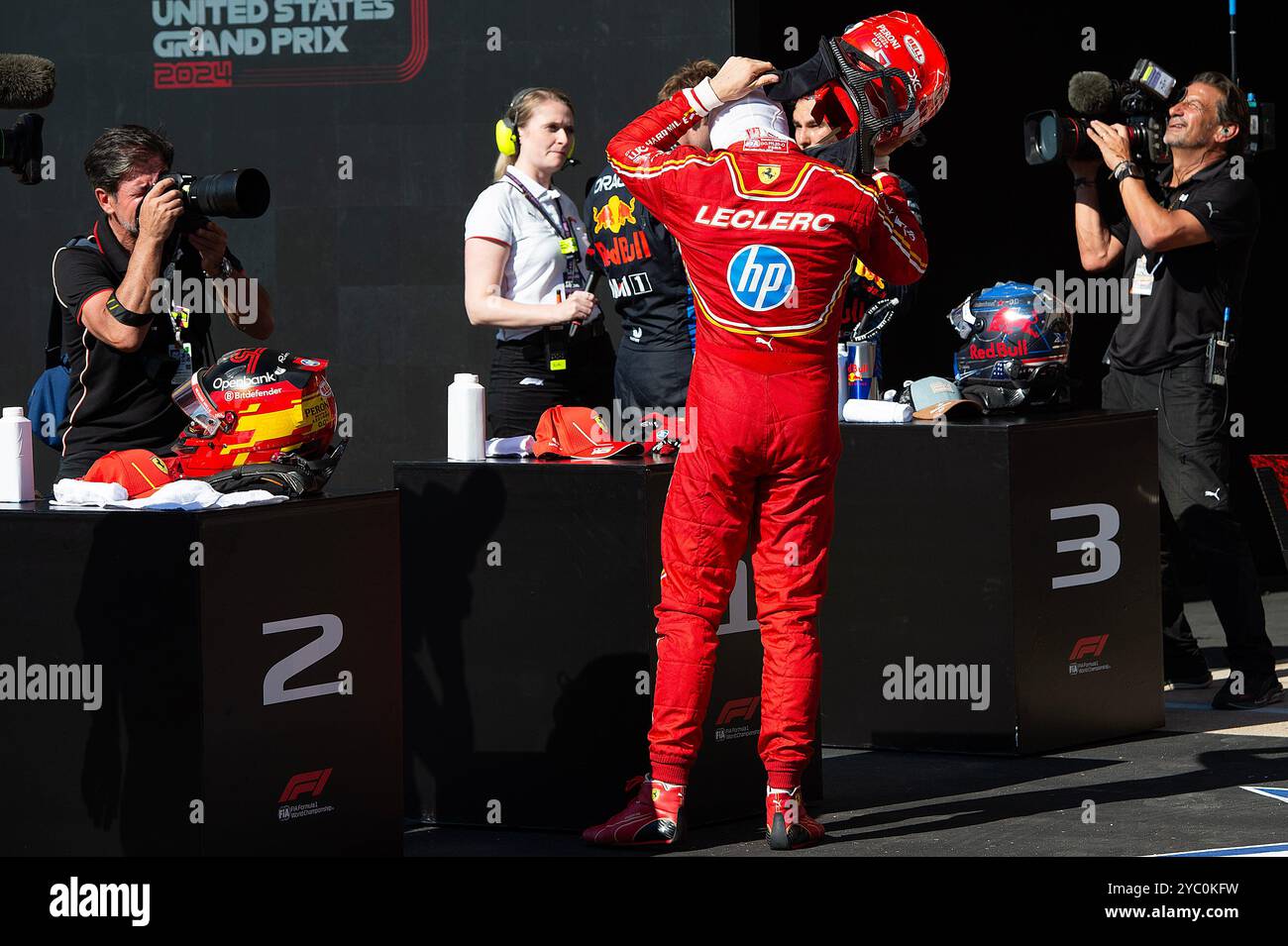 Austin, Texas, USA. October 20, 2024: Charles Leclerc (16) with ...