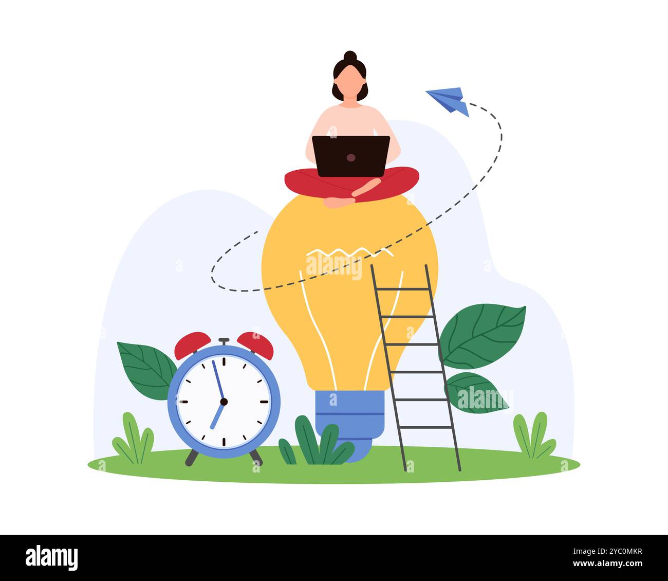 Productive creative employee work process, efficiency and productivity ...