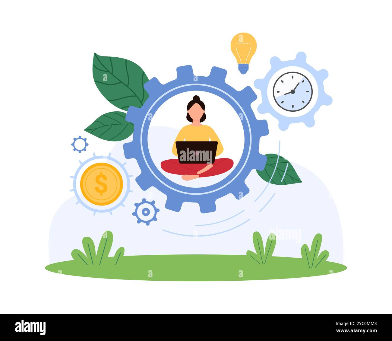 Productivity cartoon hi-res stock photography and images - Alamy