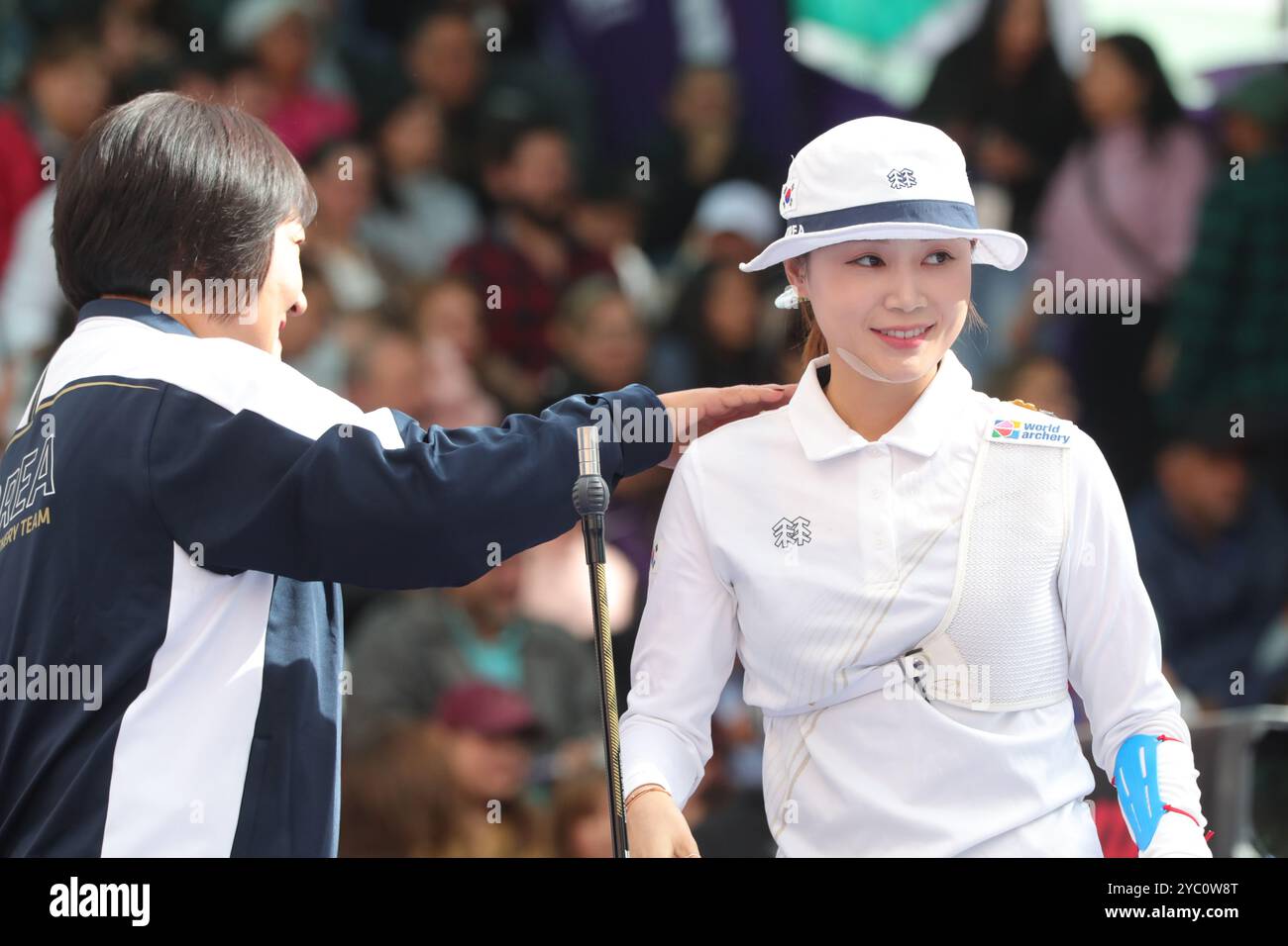Sonoda Waka of Japan competes against Jeon Hunyoung of Korea (not in ...