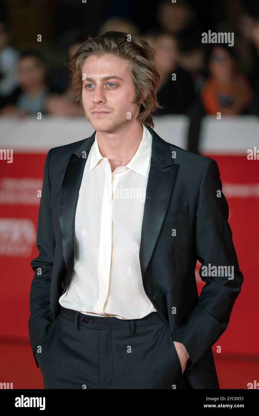 RECORD DATE NOT STATED Michele Ragno poses on the red carpet during the ...