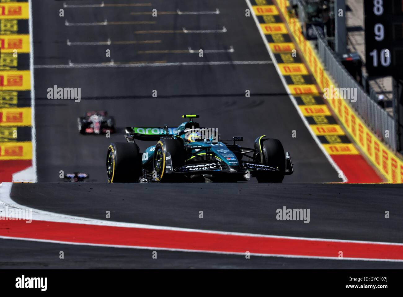 Austin, USA. 20th Oct, 2024. Fernando Alonso (ESP) Aston Martin F1 Team ...