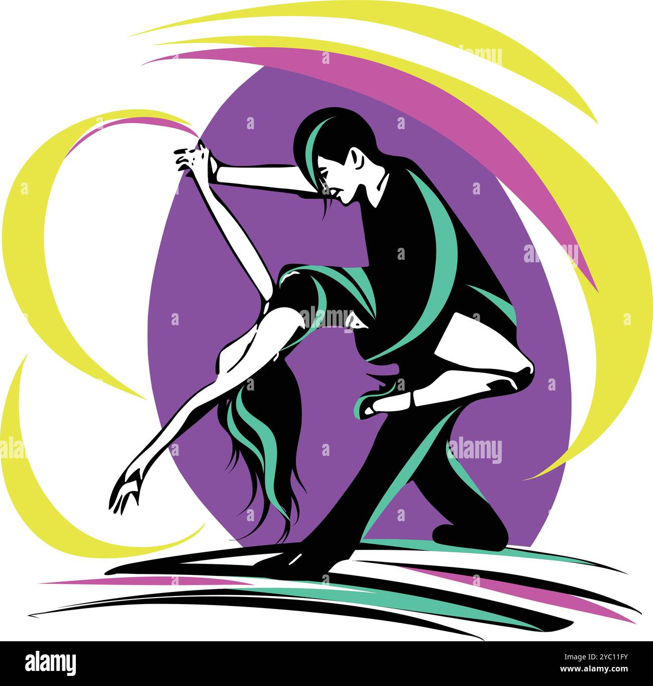 Dancing posters Stock Vector Images - Alamy