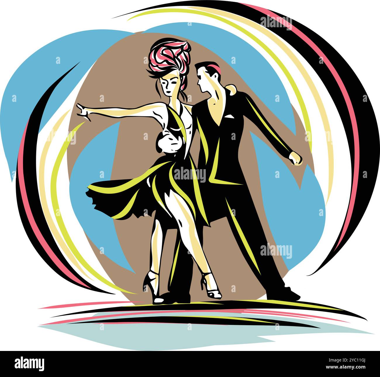 Dancing posters Stock Vector Images - Alamy