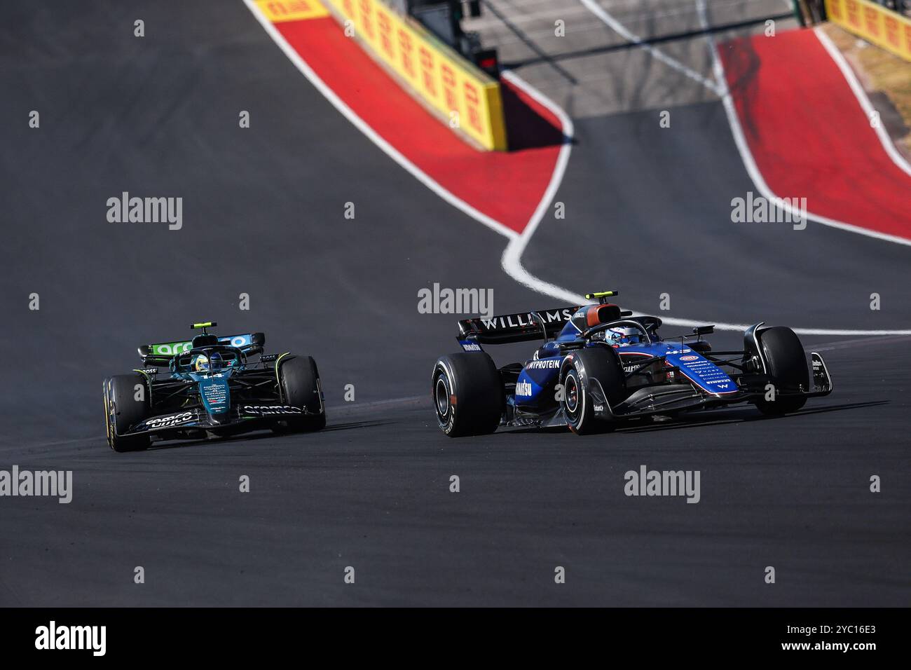 43 COLAPINTO Franco (arg), Williams Racing FW46, action and 14 ALONSO ...