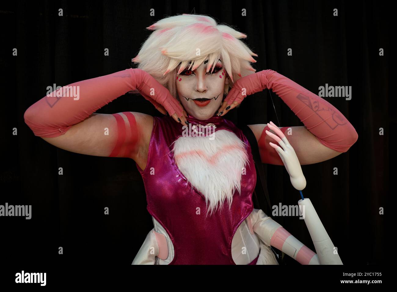 Cosplayer Luisa from New Jersey is dressed as Angel for New York Comic Con at the Javits Center ...