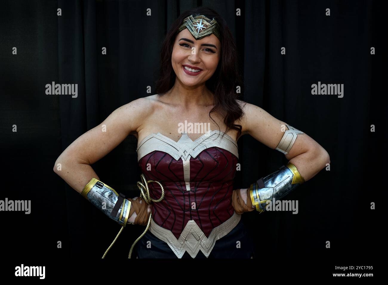 Alexis from Ohio is dressed as Wonder Woman for New York Comic Con at ...