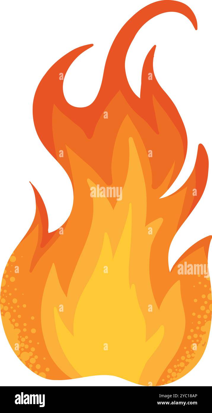 Colorful fire flame. Multicolored bonfire, burning fireballs and ...