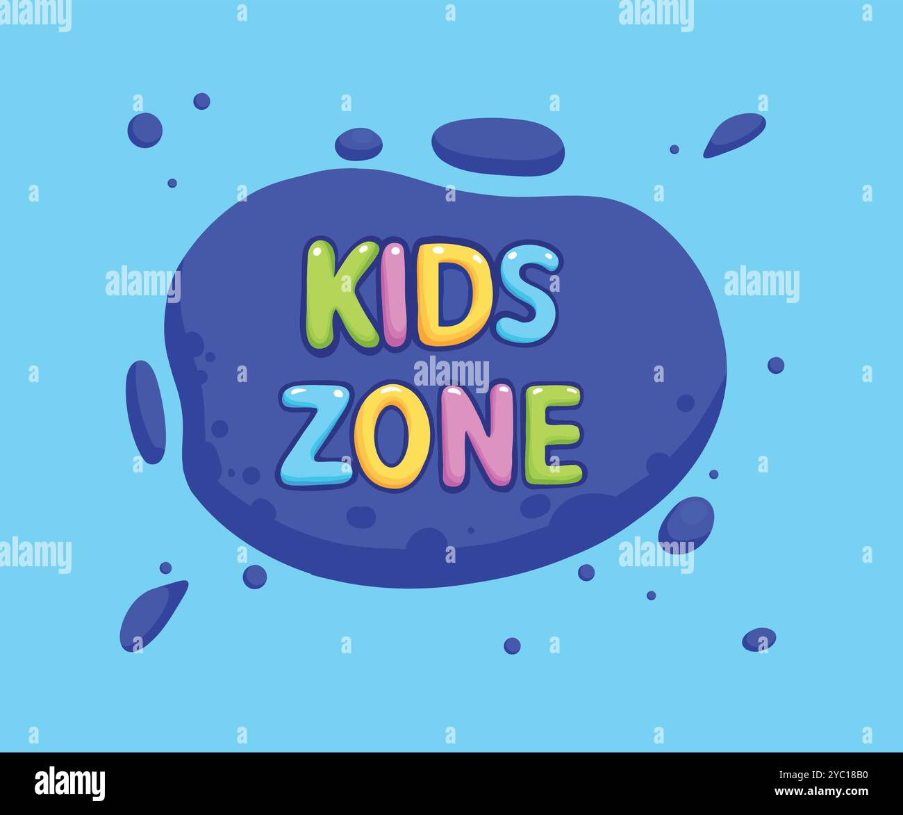 Kids fun playing modern playground Stock Vector Images - Alamy