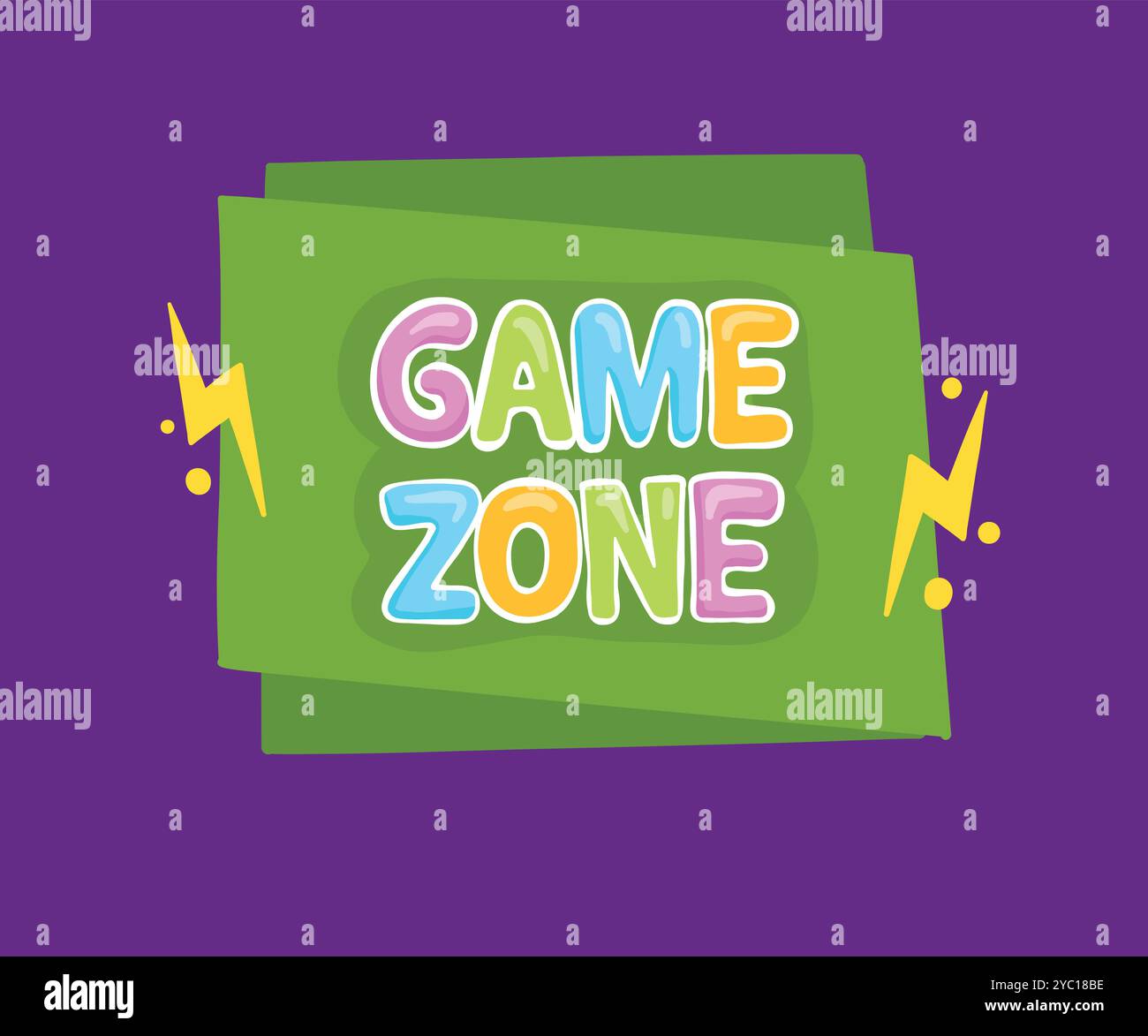 Kids club posters. Toys fun playing zone, children games party and play ...