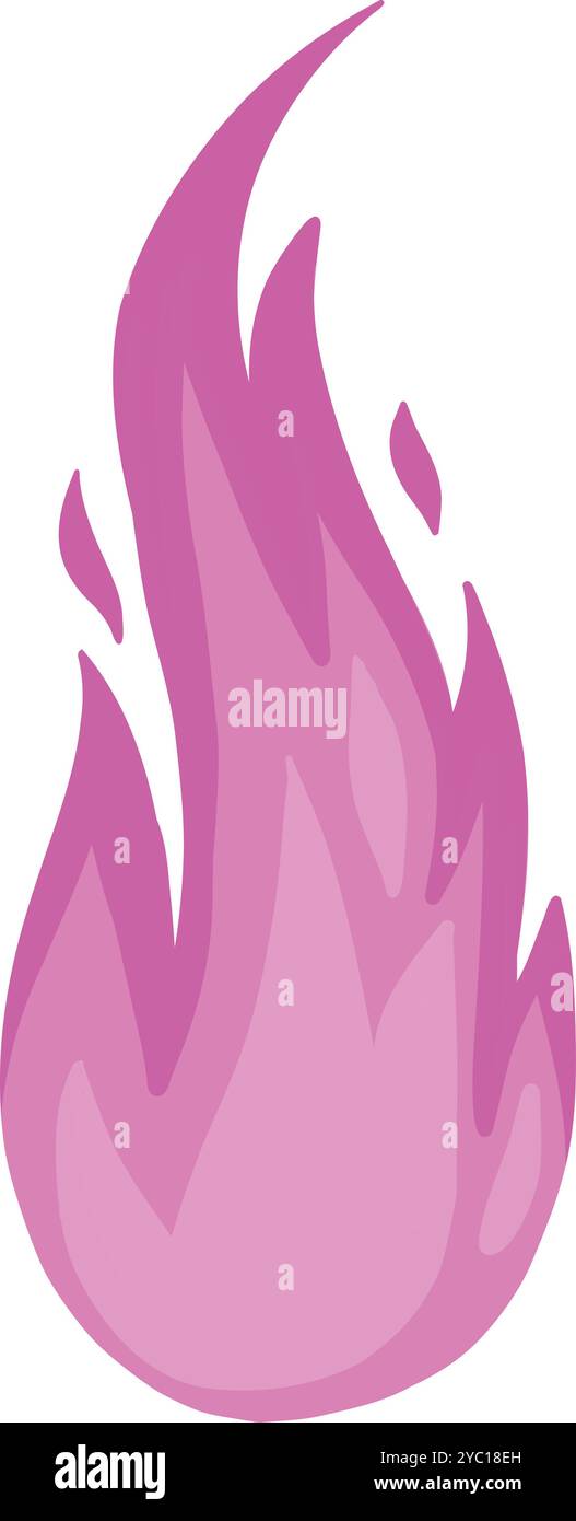 Colorful fire flame. Multicolored bonfire, burning fireballs and ...