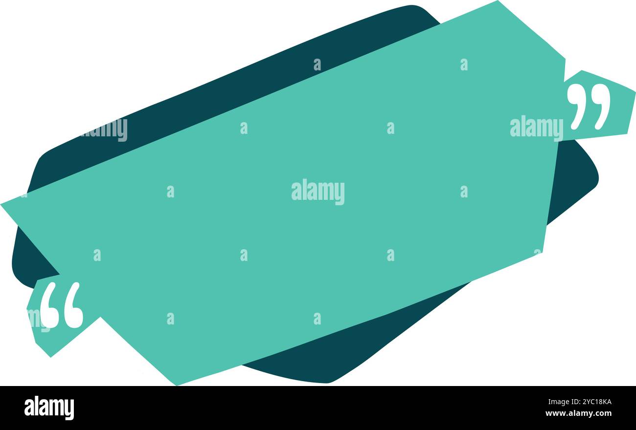 Quotes frame. Quote remark, mention quotations frame and callout text ...