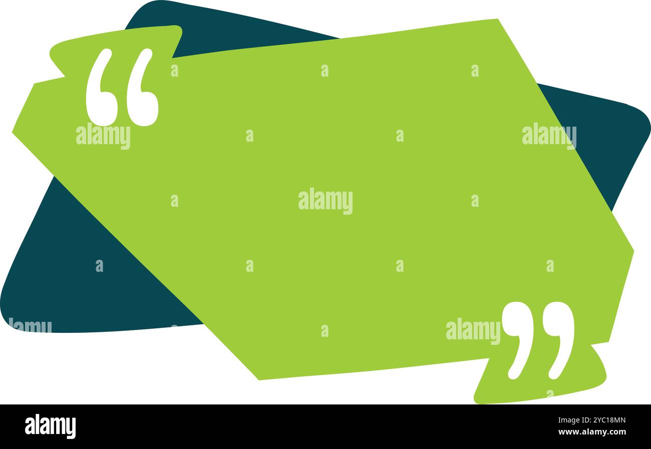 Quotes frame. Quote remark, mention quotations frame and callout text ...