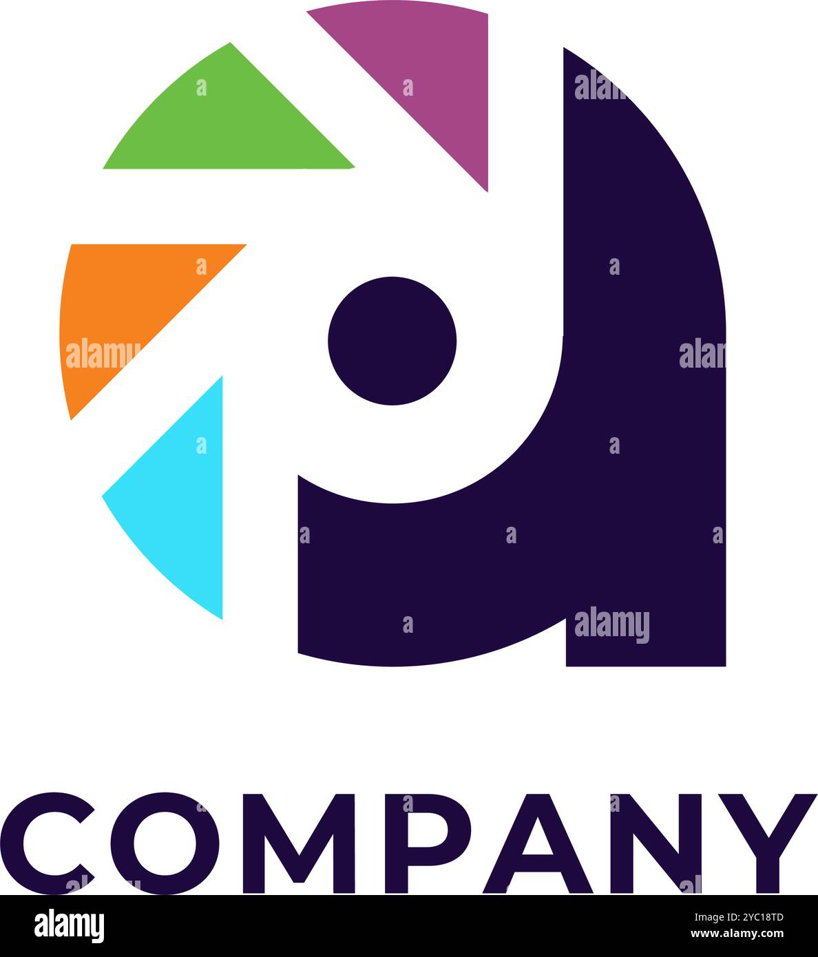 Letter a for digital vector logo Stock Vector Images - Alamy