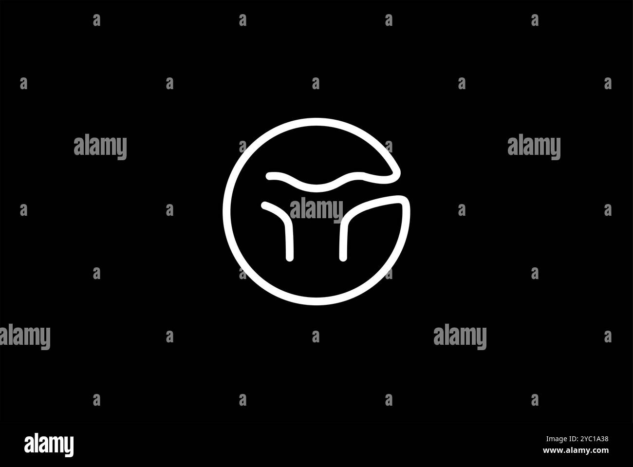 simple line letter g abstract logo design vector business brand ...