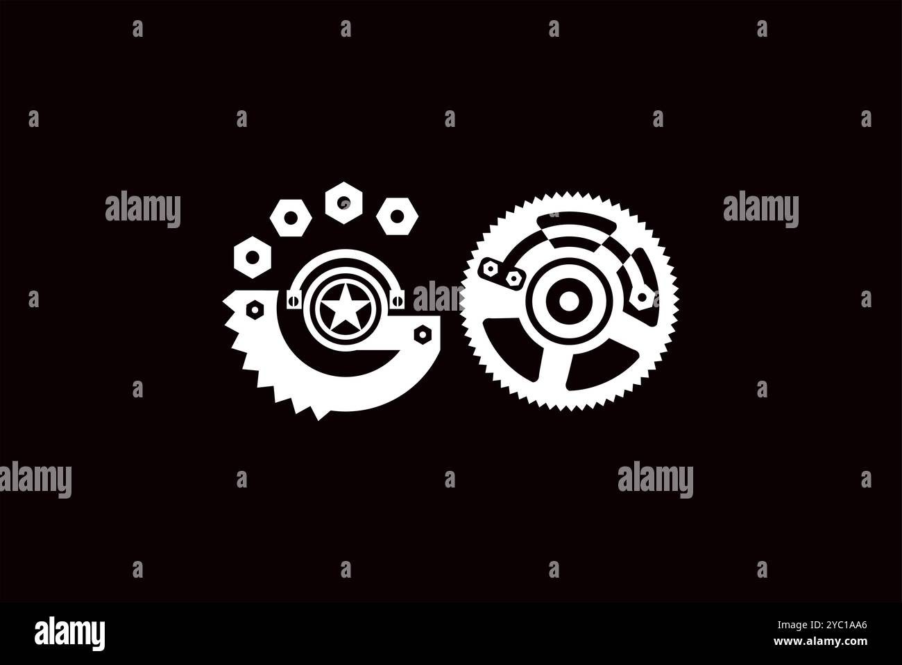 Go letter engineering logo design vector business brand creative ideas ...