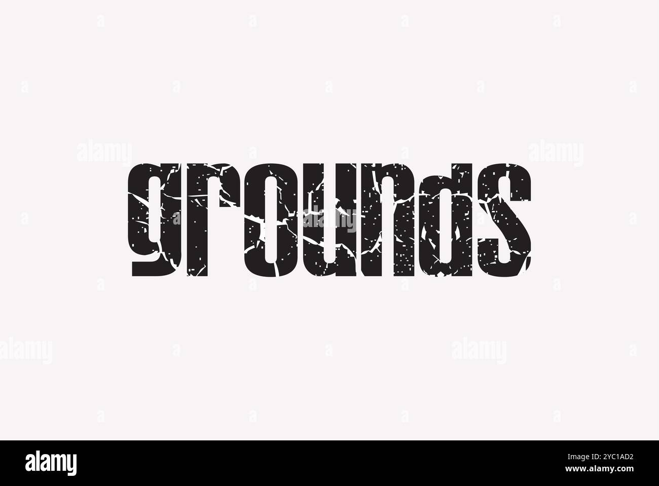 Grounds typography logo design vector business brand creative ideas ...