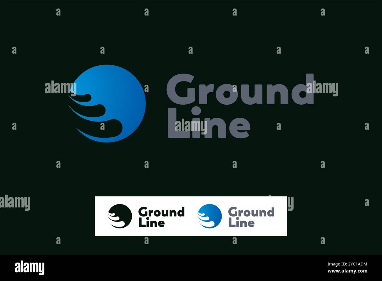 Ground line global logo design vector business brand creative ideas ...